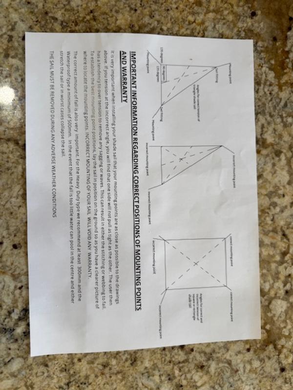 Sun-Ray SunRay 8-ft x 10-ft Sand Shade Sail with Fasteners 202004 at ...