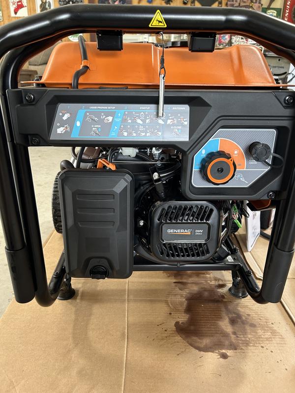 Generac 49 State 8250 / 6700 -Watt Dual fuel Portable Generator in the ...