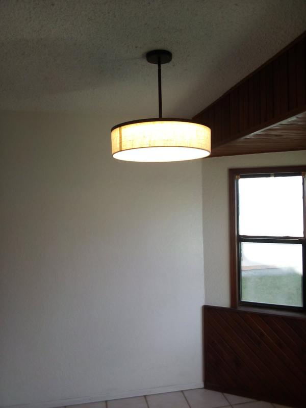 LamQee Fabric Drum Chandelier Matte Black LED Fabric Metal Chandelier ...