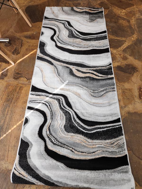 Origin 21 Blue Endless Space 5 X 8 (ft) Blue Indoor Geode Area Rug ...