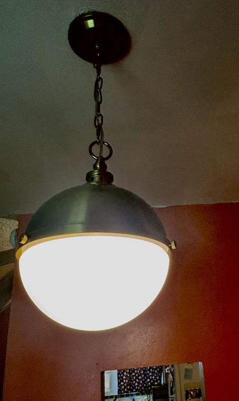 Origin 21 Maisy 1 -Light Gold Modern/contemporary Opal glass Globe LED ...