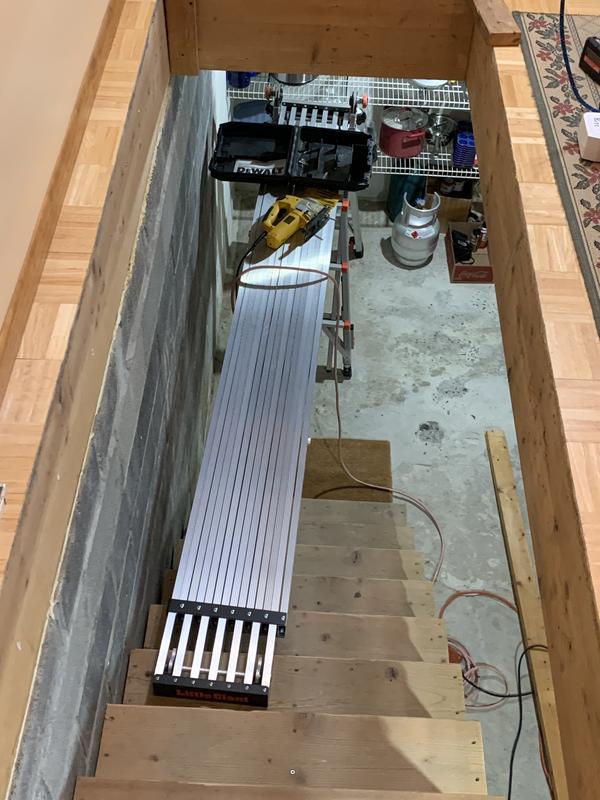 Little Giant Ladders Adjustable Ladder Plank Aluminum 0.33-ft H x 1.1 ...