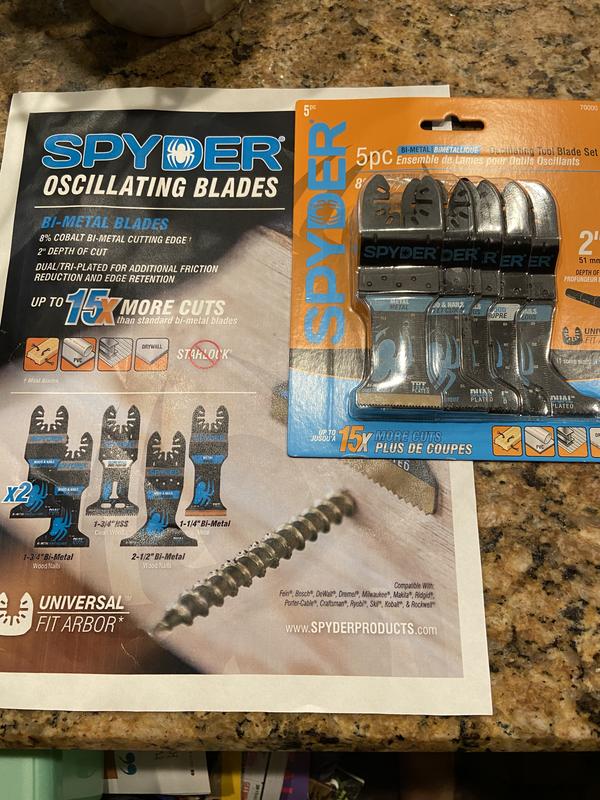 Spyder 5-Pack Bi-metal Oscillating Tool Blade 70000 at Lowes.com