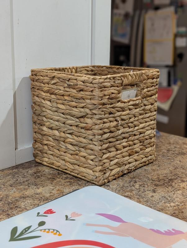 allen + roth Natural Baskets (10.5-in W x 11-in H x 10.5-in D) Natural ...