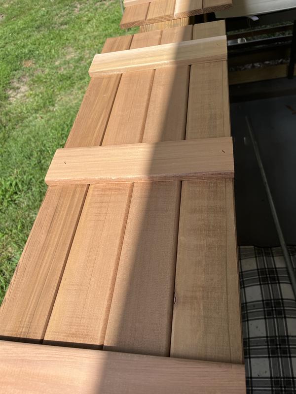 Design Craft Millworks 12-in W x 38-in H Natural western red cedar ...