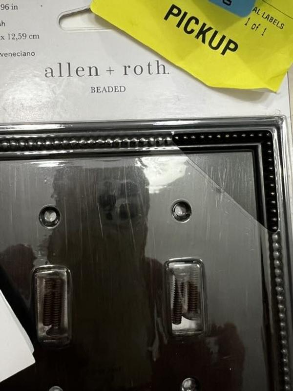allen + roth Beaded 1-Gang Midsize Venetian Bronze Metal Indoor Toggle ...