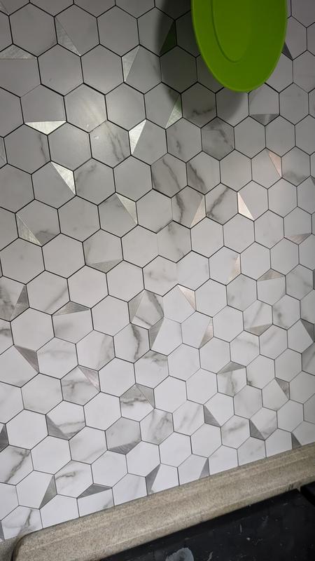 Daltile Smart Stick Stone Mist 10-in x 14-in Matte PVC Peel and stick ...