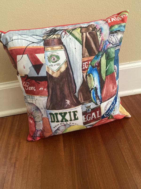 Caroline's Treasures Graphic Print Multicolor Square Throw Pillow at ...