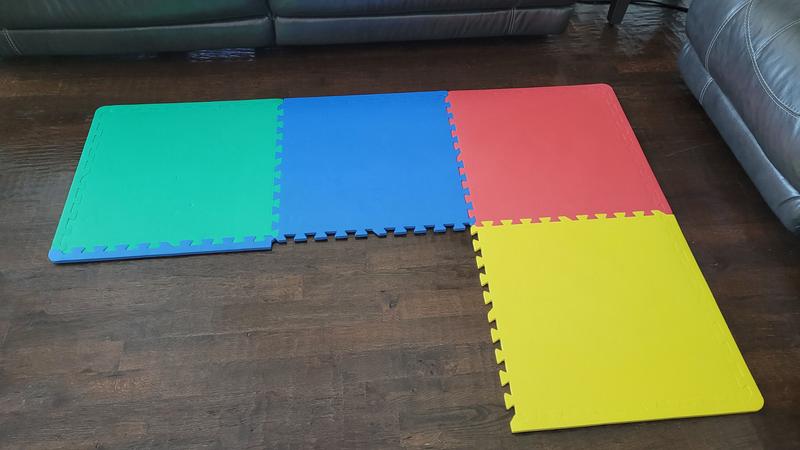 Project Source 2-ft x 2-ft Interlocking Multi Foam Square Indoor Puzzle ...