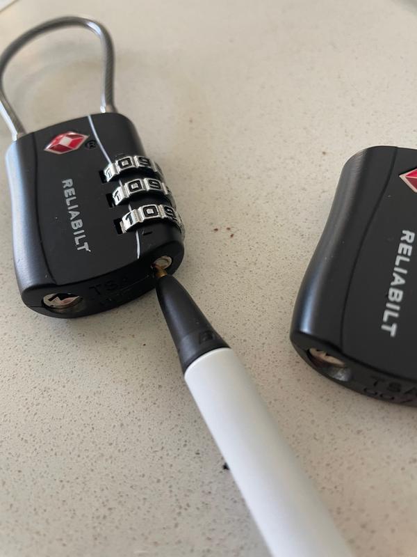 RELIABILT Adjustable Combination Padlock, 1-1/4-in Wide x 2-in Shackle ...