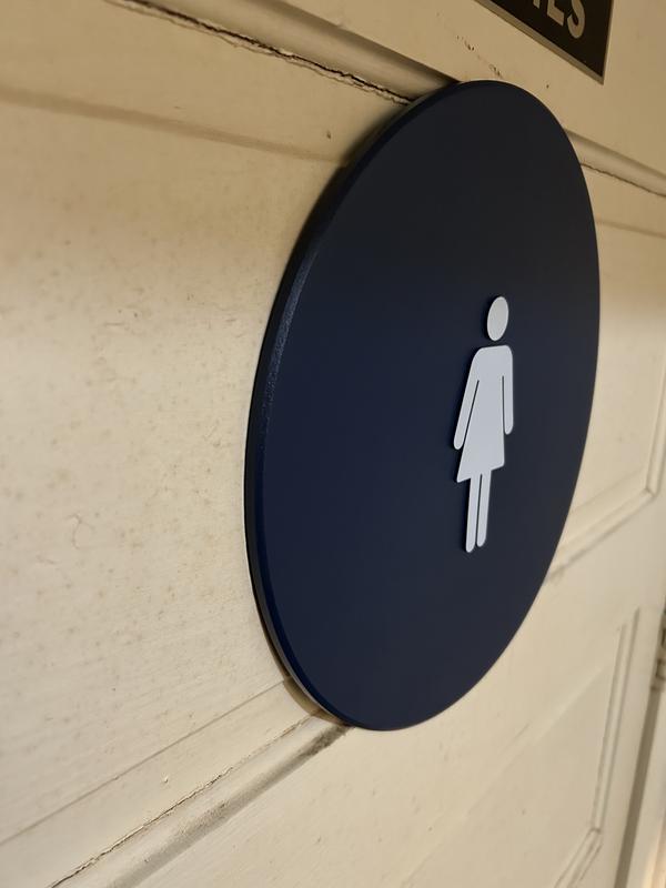 Hillman Sign Center 12-in x 12-in Plastic Restroom Sign 844605 at Lowes.com