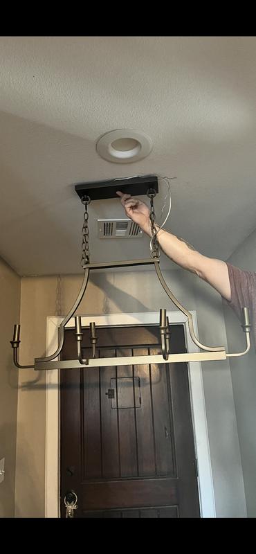 Progress Lighting Myerly 6 -Light Weathered Brass Modern/contemporary ...