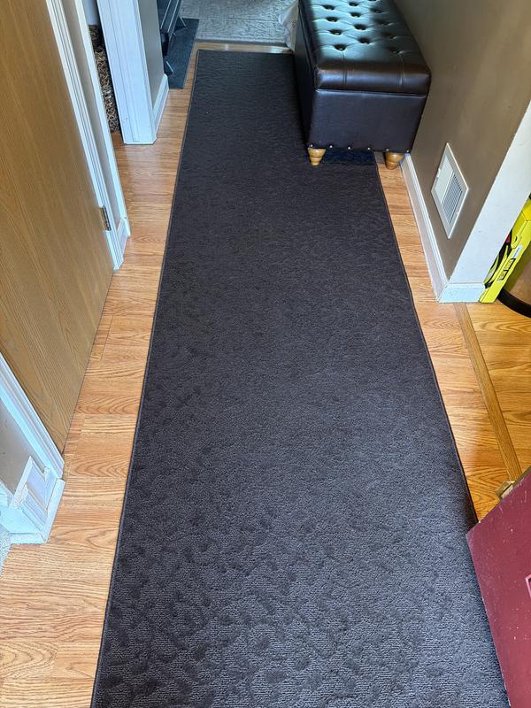 Garland Rug Ivy 2 X 12 (ft) Mocha Indoor Floral/Botanical Farmhouse ...