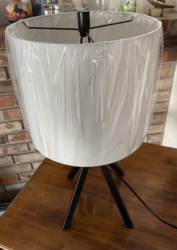 Origin 21 24-in Matte Black LED On/Off Switch Table Lamp with Fabric ...