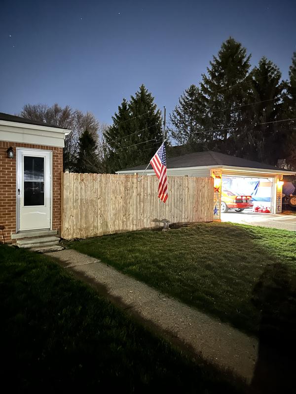 6-ft x 8-ft Pressure Treated Southern yellow pine Dog ear Board-on ...
