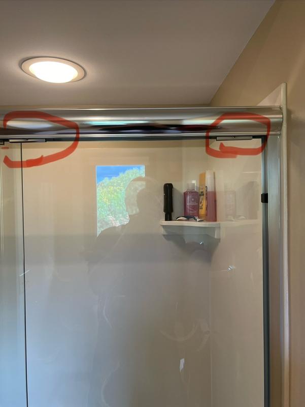 Basco Infinity Chrome 56-in to 58-1/2-in W x 70-in H Semi-frameless ...