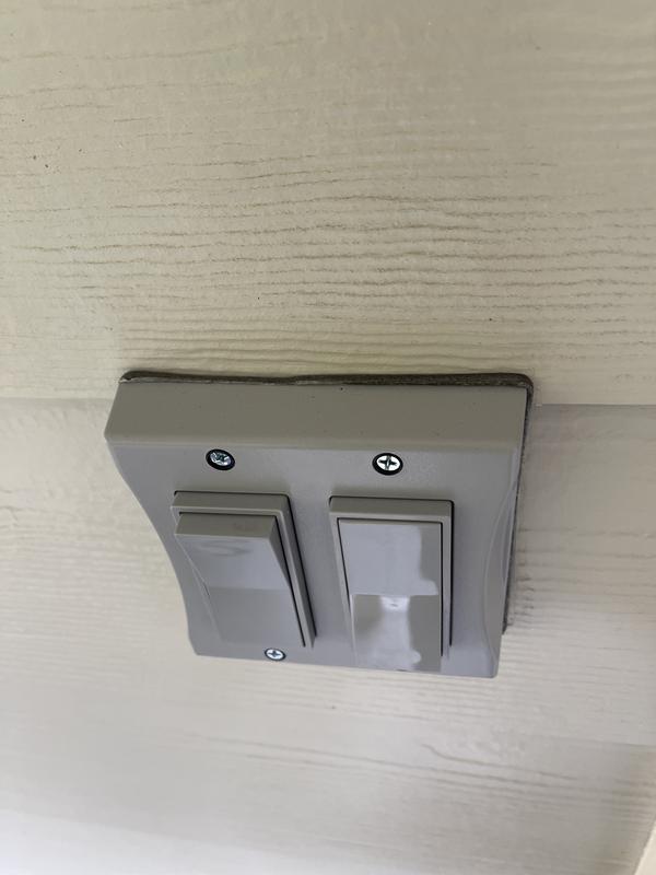 Hubbell Bell 2-Gang Square Gray Plastic Weatherproof Electrical Box ...