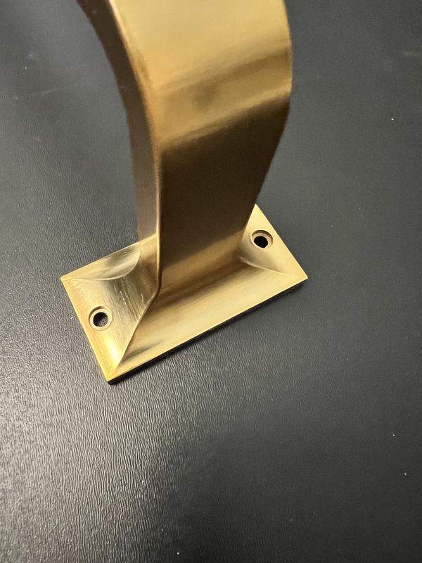 Origin 21 36-in to 72-in Brushed Gold Iron Corner Curtain Rod with ...