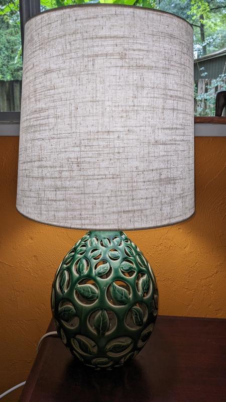 allen + roth 11-in x 12-in Tan Fabric Drum Lamp Shade A003-1814 at ...