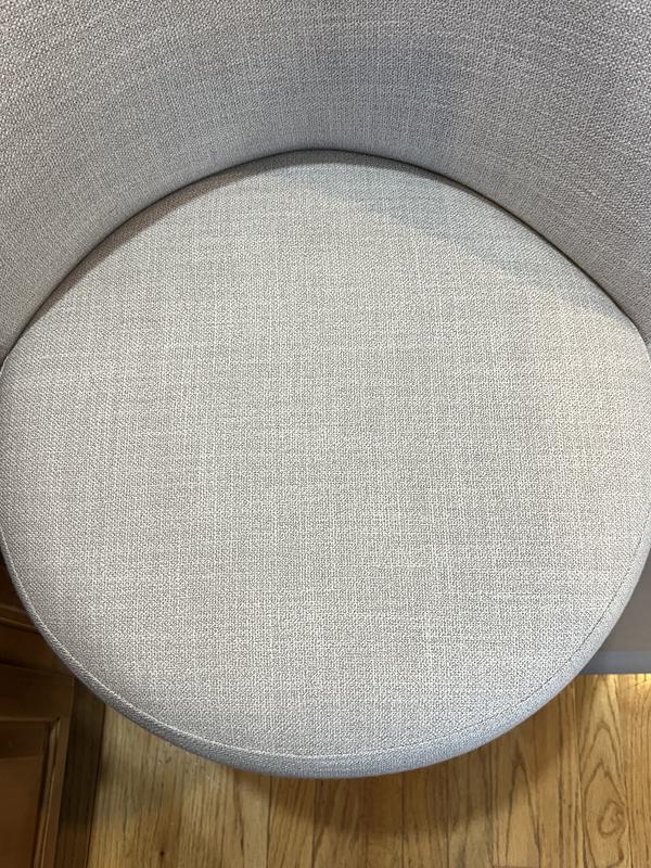 Circle 55 Gray 26.4-in H Counter height Upholstered Swivel Wood Bar ...
