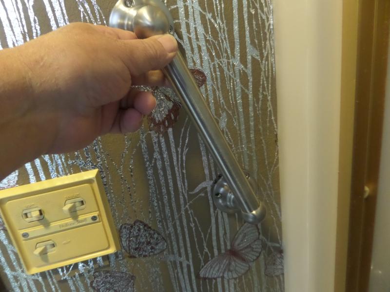 allen + roth Exposed Screw assist bar 9-in Oil-Rubbed Bronze Wall Mount ...