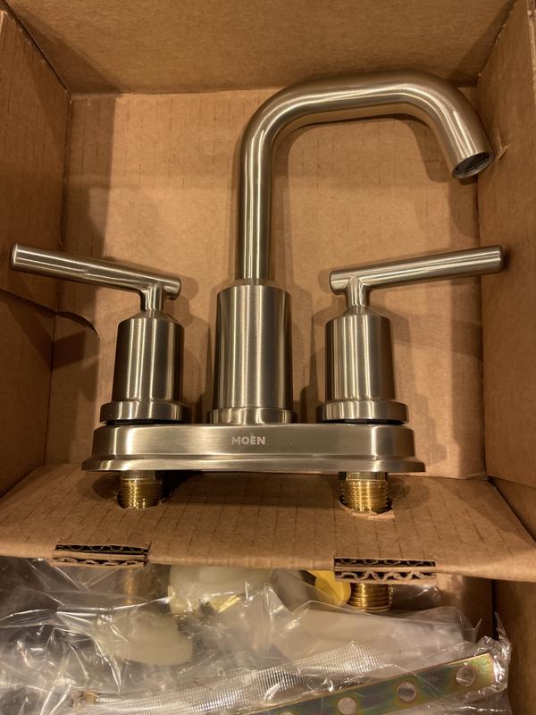 Moen Gibson Bronzed Gold 4-in centerset 2-handle WaterSense High-arc ...