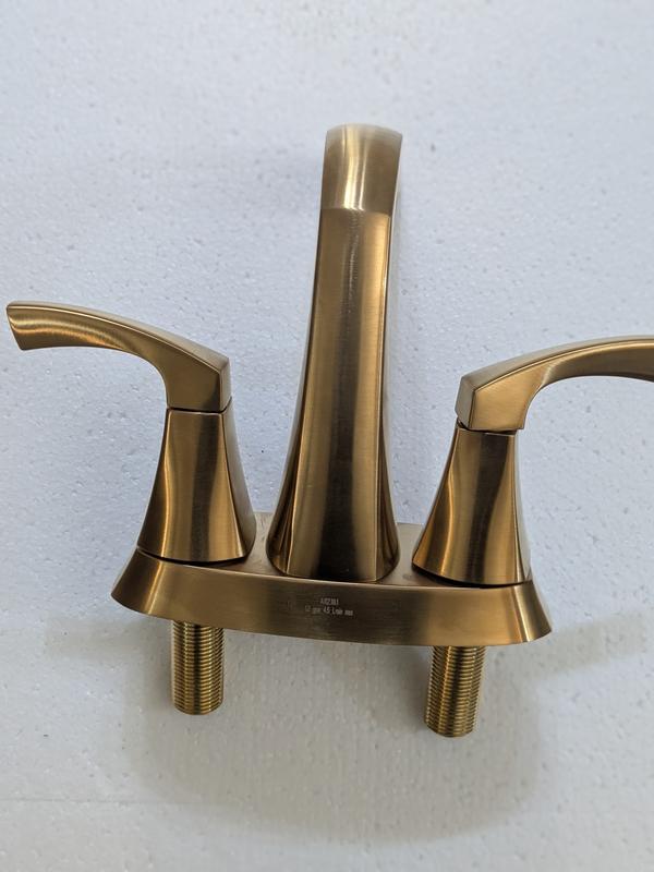 Moen Lindor Brushed Gold Widespread 2-Handle WaterSense Bathroom Sink ...