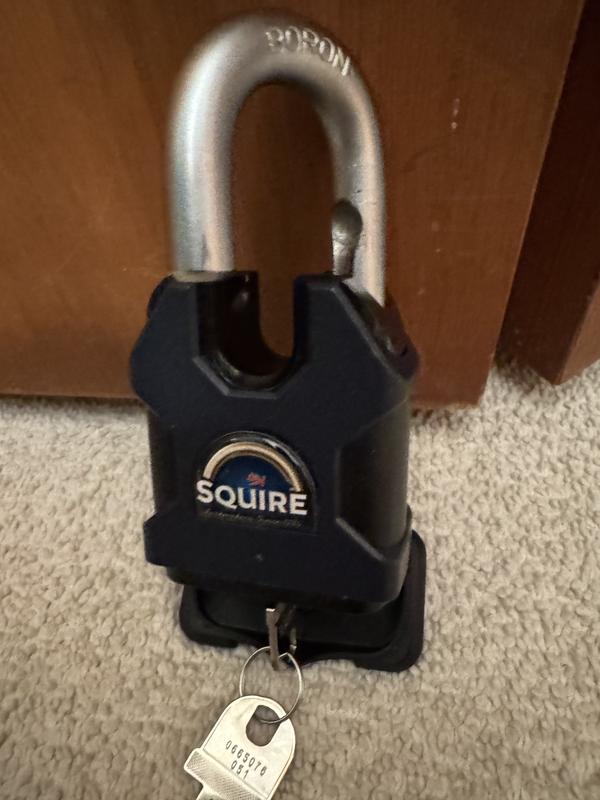Squire Locks Stronghold Keyed Padlock, 2-9/16-in Wide x 3/4-in Shackle ...