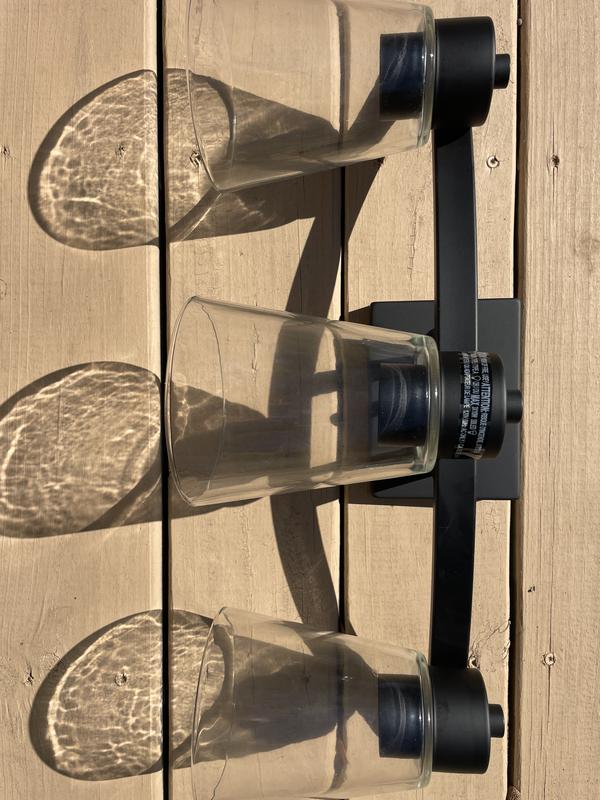 allen + roth Fairendale 21.75-in 3-Light Matte Black Transitional ...