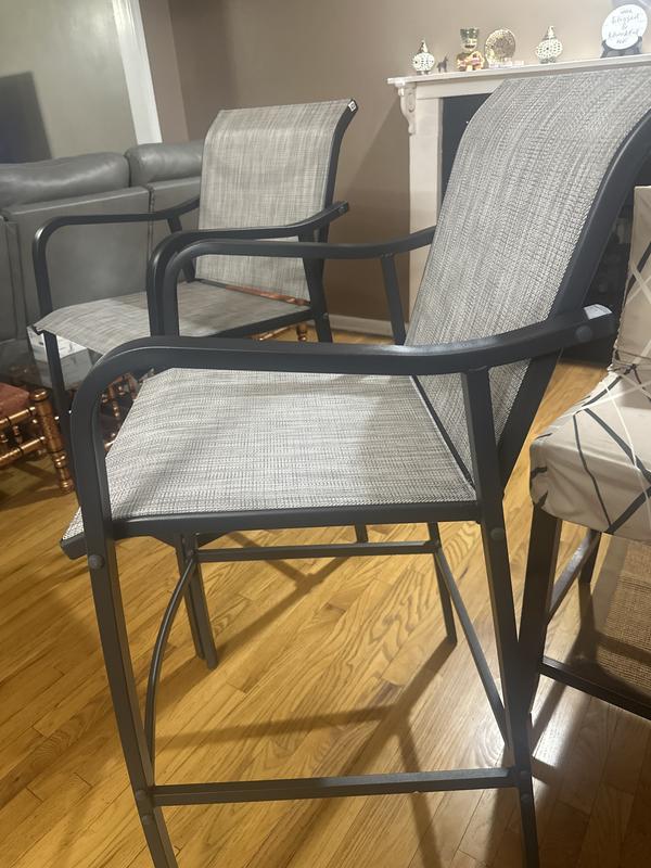 Crestlive Products Teslin bar chair set of two Set of 2 Brown Metal ...