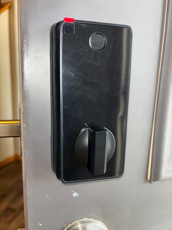 Honeywell Matte Black Electronic Deadbolt Fingerprint Touchscreen ...