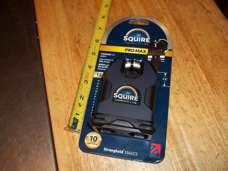 Squire Locks Stronghold Keyed Padlock, 2-9/16-in Wide x 3/4-in Shackle ...