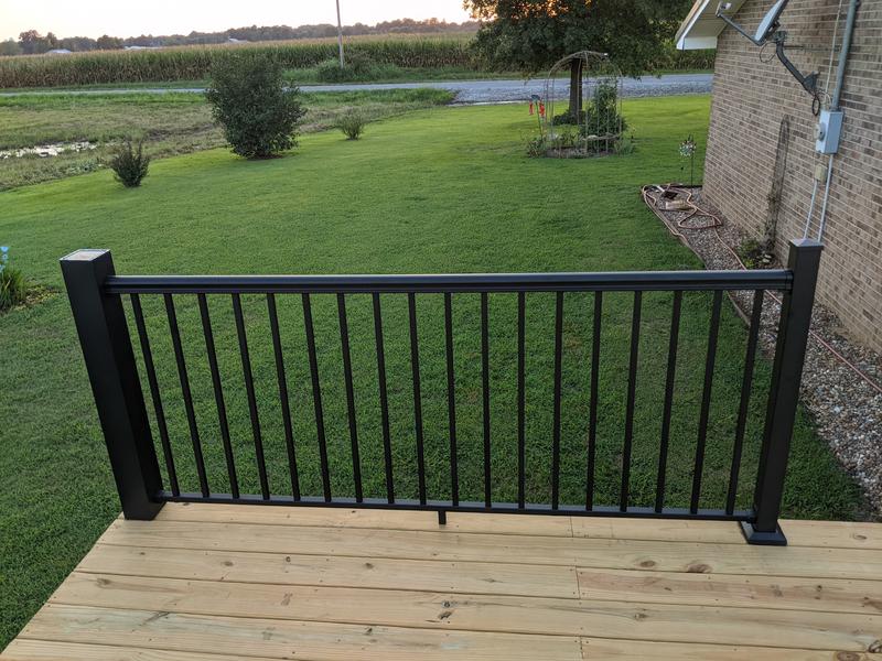 Freedom VersaRail Classic 8-ft x 42-in Matte bronze Aluminum Deck Rail ...