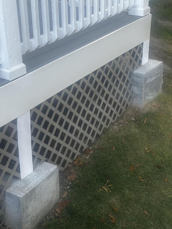 Deckorators 4-ft x 8-ft Redwood Plastic Traditional Lattice in the ...