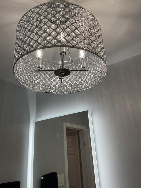 Home Accessories Inc 1 -Light Antique Bronze Metal Metal Chandelier in ...