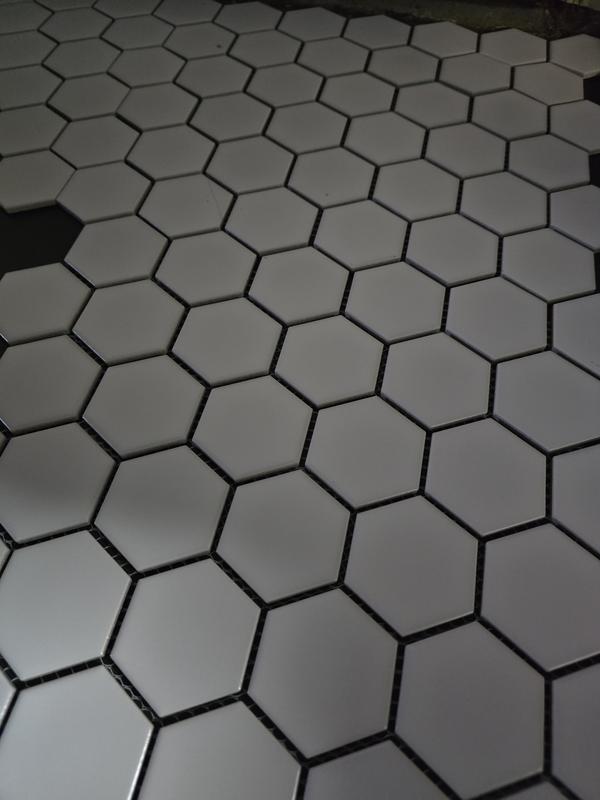 Affinity Tile Metro 2 in. Hex Glossy Light Grey 11-in x 13-in Glossy ...