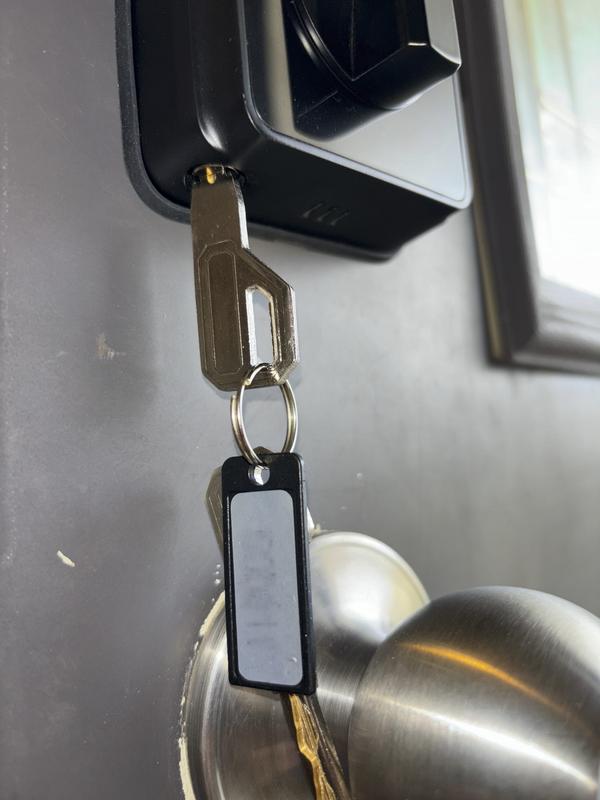 Honeywell Matte Black Electronic Deadbolt Fingerprint Touchscreen ...