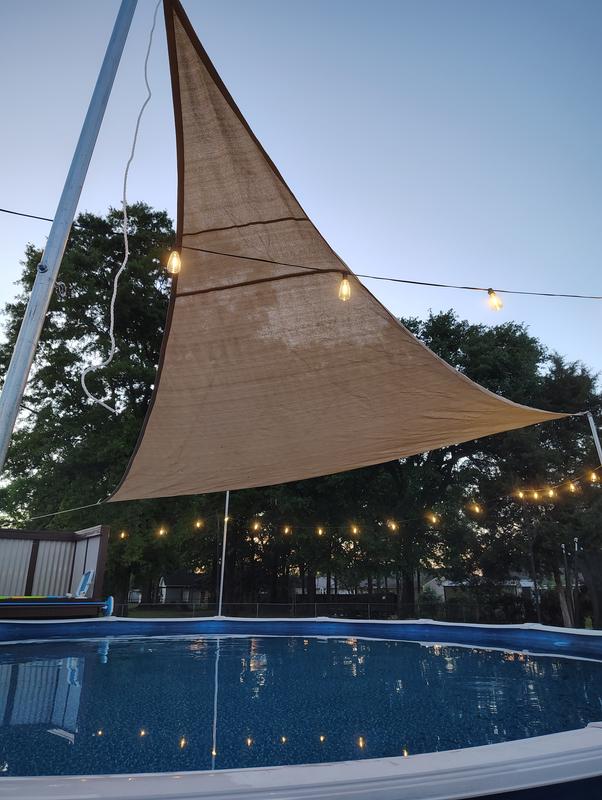 Sun-Ray SunRay 8-ft x 10-ft Sand Shade Sail with Fasteners 202004 at ...