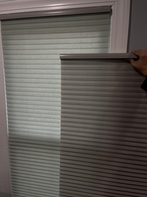 allen + roth 53-in x 72-in Gray Light Filtering Cordless Cellular Shade ...
