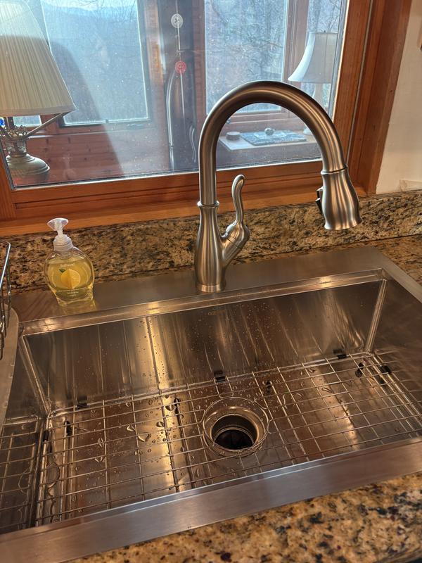 Azuni Drop-in 31.25-in x 20.5-in Stainless steel Single bowl 18 -Gauge ...