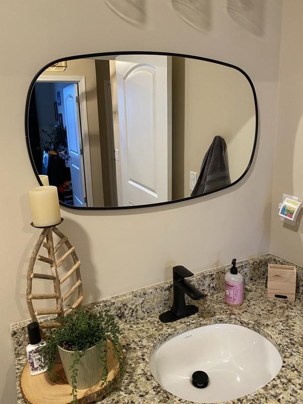 Origin 21 Gilded+ Series 20-in W x 34-in H Oval Gold Polished Full ...