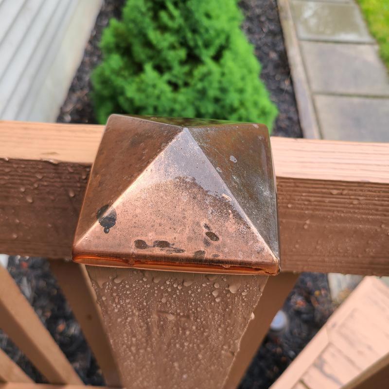 Deckorators 4-in x 4-in Copper Plastic Deck Post Cap in the Deck Post ...