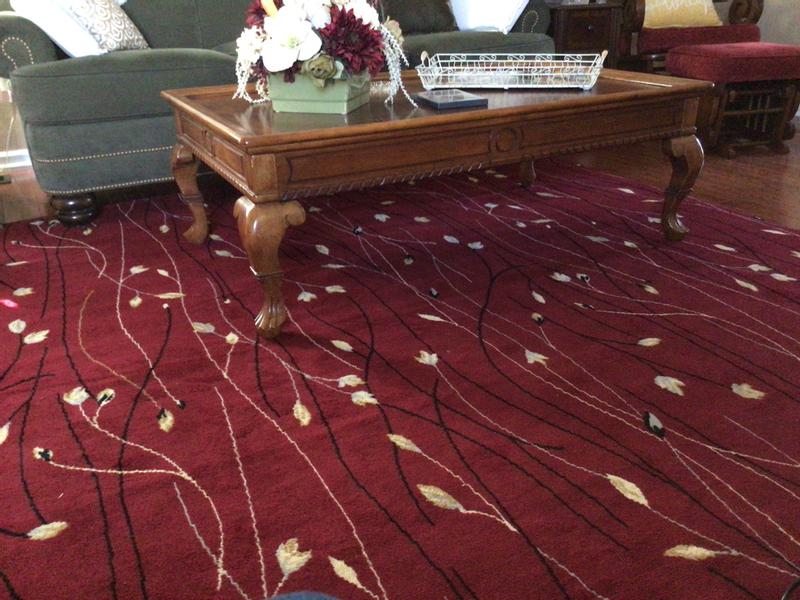 Nourison Home 2 x 6 (ft) Loomed Polypropylene Red Rectangular Indoor ...