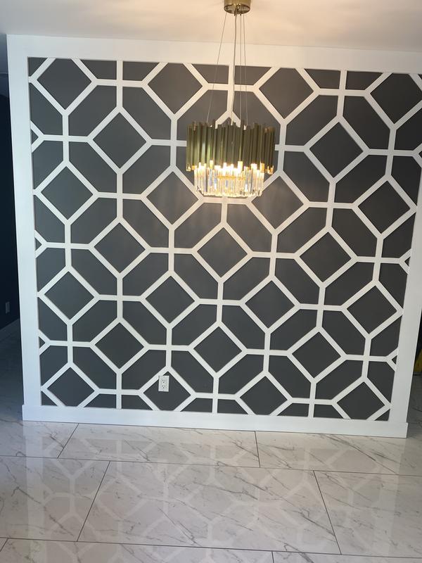 Ekena Millwork 12-1/4-in x 7-3/8-in Smooth White PVC Fretwork Wall ...