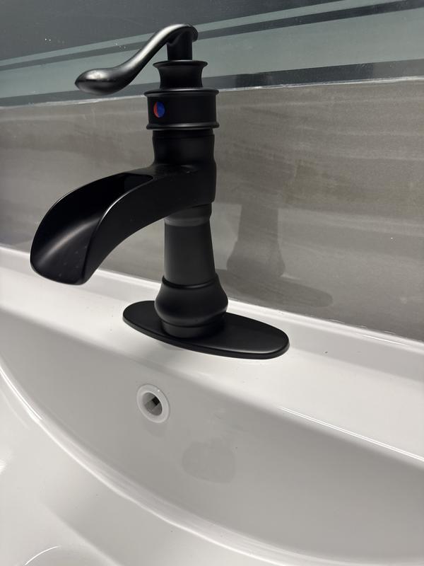 BWE Oil Rubbed Bronze Widespread 2-Handle WaterSense Waterfall Bathroom ...