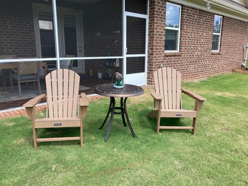 CASAINC Adirondack Chair Blue Wood Frame Stationary Adirondack Chair ...