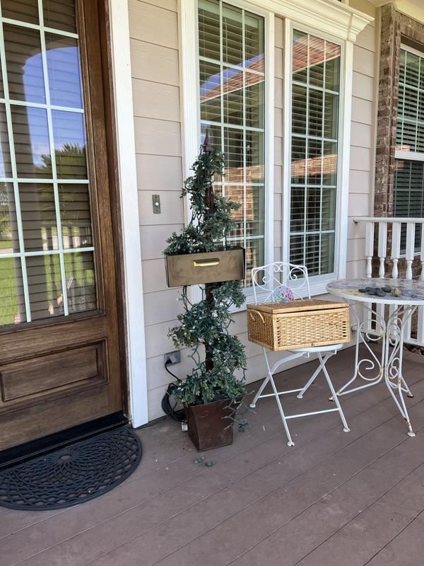 Origin 21 Wall Mount Black Metal Standard Mailbox 07-2978 at Lowes.com