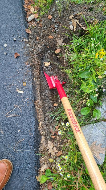 Razor-Back 48-in Wood Handle Trenching spade in the Shovels & Spades ...