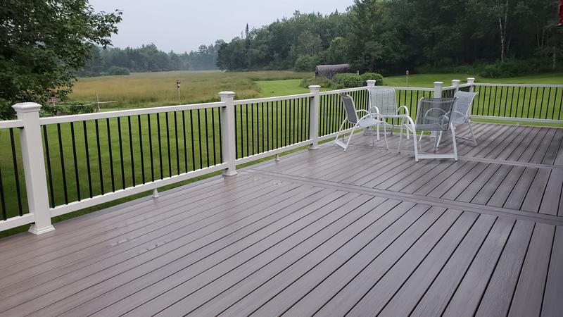 Trex Select 6-ft x 36-in Classic White Composite Deck Rail Kit in the ...