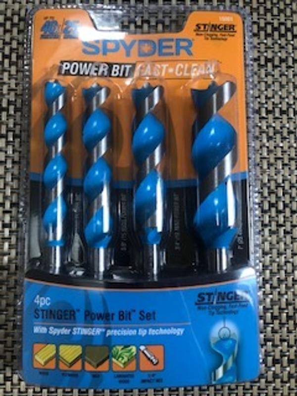 Spyder Stinger 4-Piece x 6-1/2-in Woodboring Power Spade Drill Bit Set ...